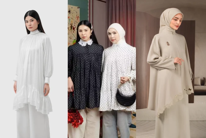 10 Model Tunik Simple Tapi Mewah, Buatan Brand Lokal